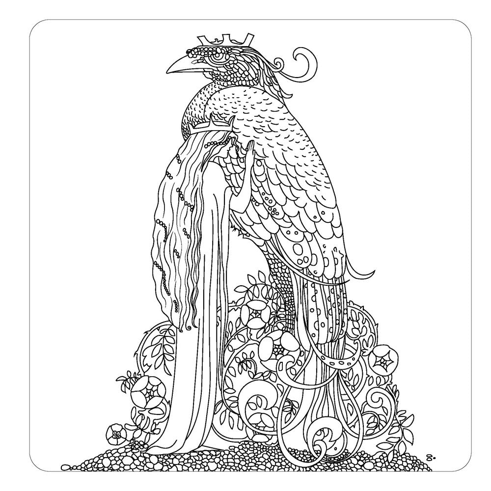 fantasy art coloring pages